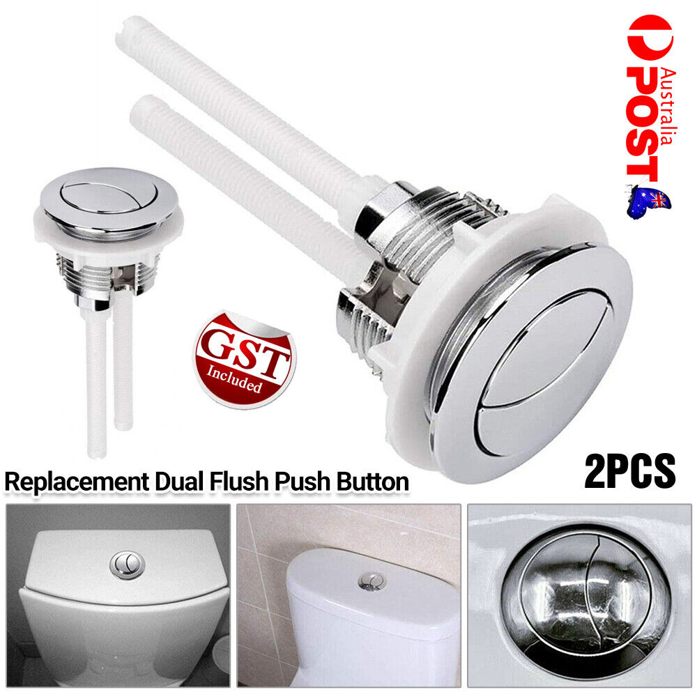 2X 38mm Replacement Dual Flush Push Button Toilet Cistern Water Saving ...