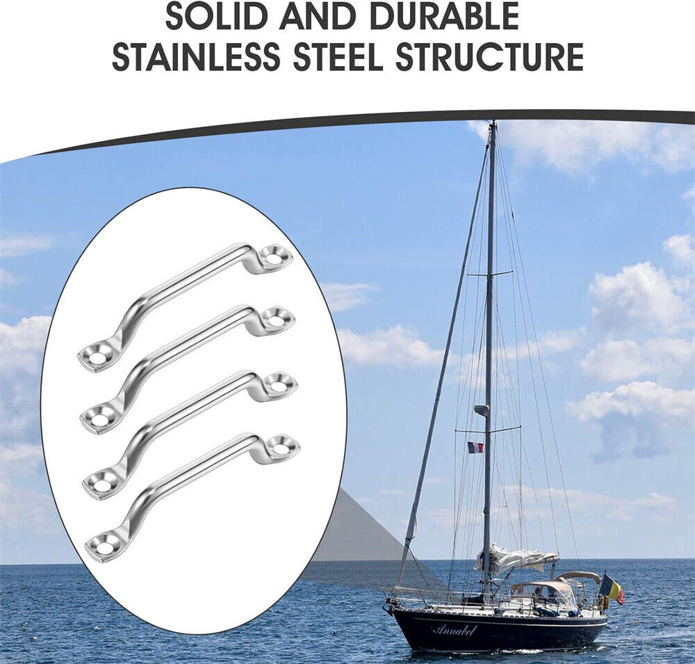 10x Stainless Steel Heavy Duty Lashing Ring Tie Down Strap Point Ancho ...