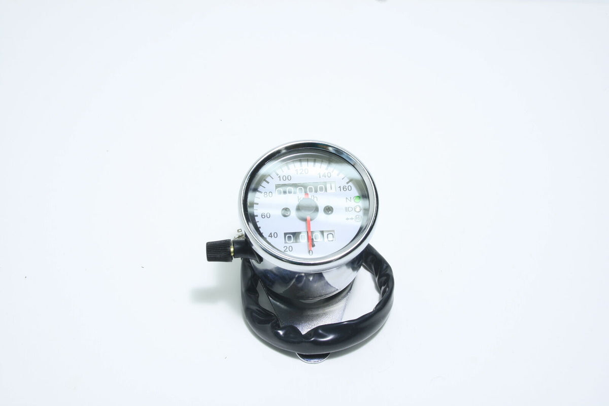 Universal Motorcycle Dual Speedometer Odometer 12V Motorcycle with LED ...