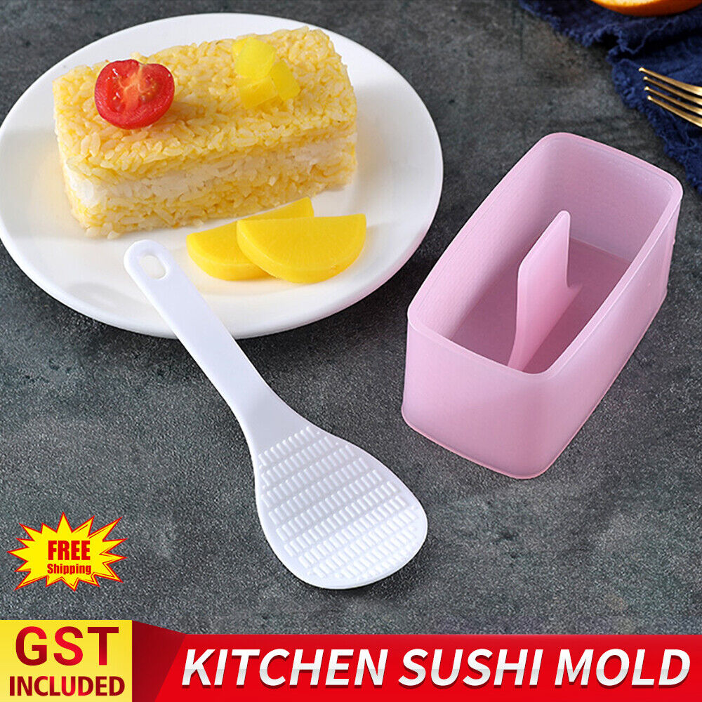 Kitchen Sushi Mold Spam Musubi Mold Onigiri Rice Ball Bento Press Make ...