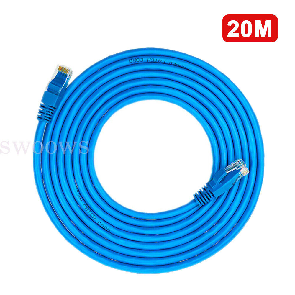 10m 20m 30m 50m Cat6 Network Ethernet Cable Lan Cables 100M/1000Mbps ...