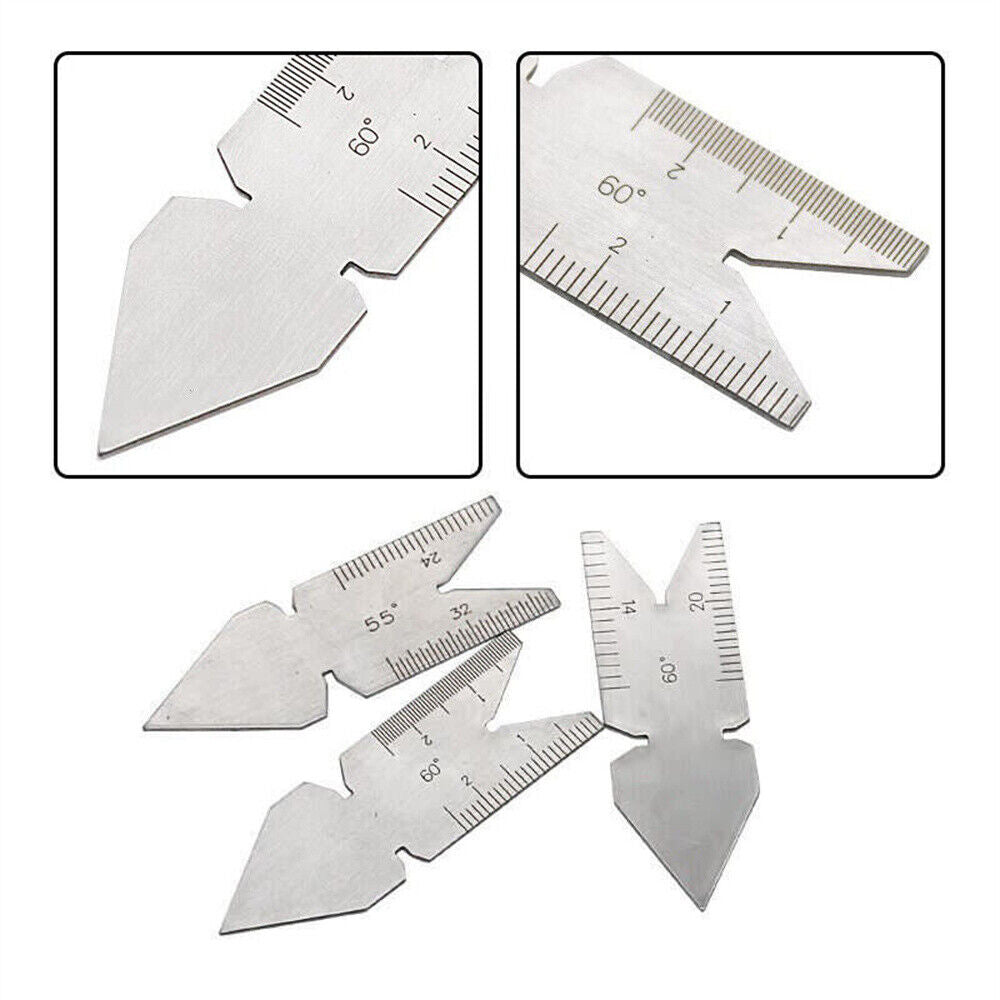 3PCS Centre Fishtail Thread Screw Cutting Cut Gauge Degree Angle Lathe ...