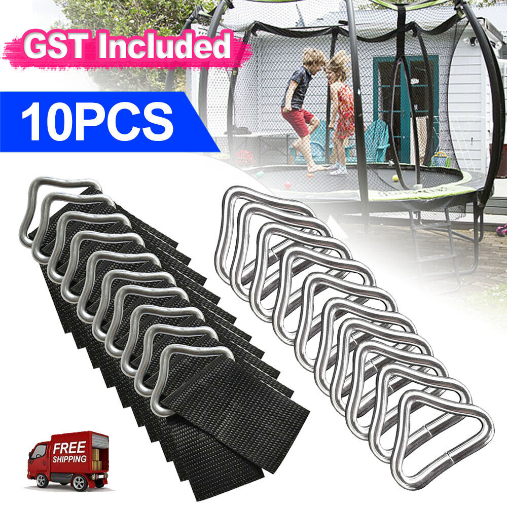 10X Quick Connect Trampoline Triangle Ring V-Rings High Strength Buckl ...