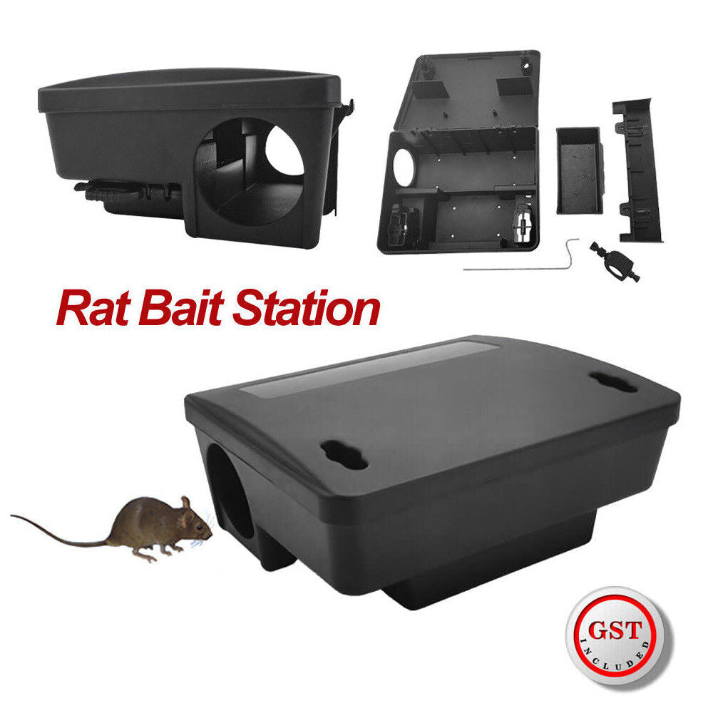Defence Rat Bait Lockable Station Trap Rodent Poison Mouse Control Box ...
