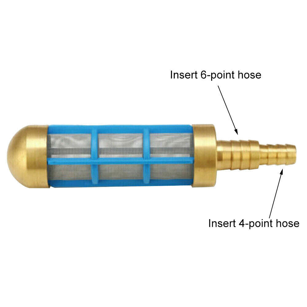Brass HD 3/4" 1/2" Hose Water Suction Strainer Pickup Filter for Press ...