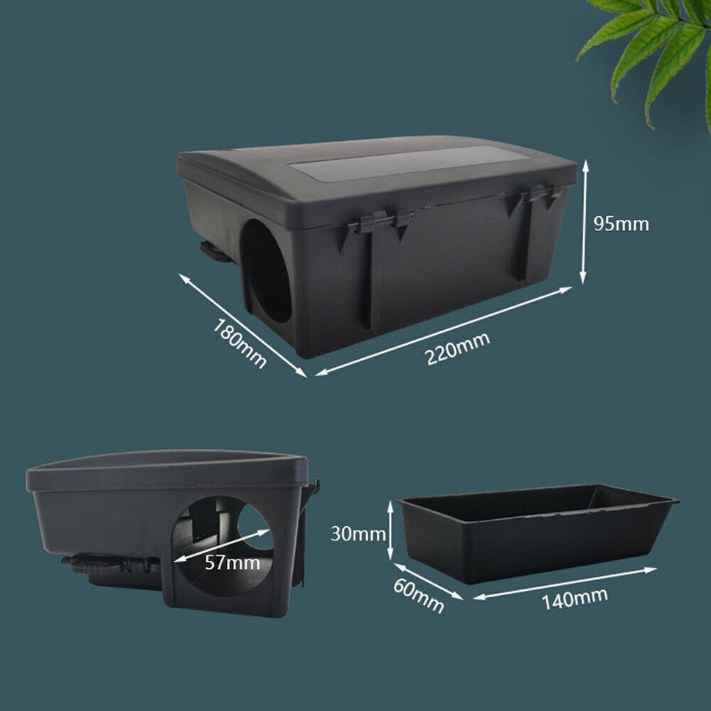 Defence Rat Bait Lockable Station Trap Rodent Poison Mouse Control Box ...