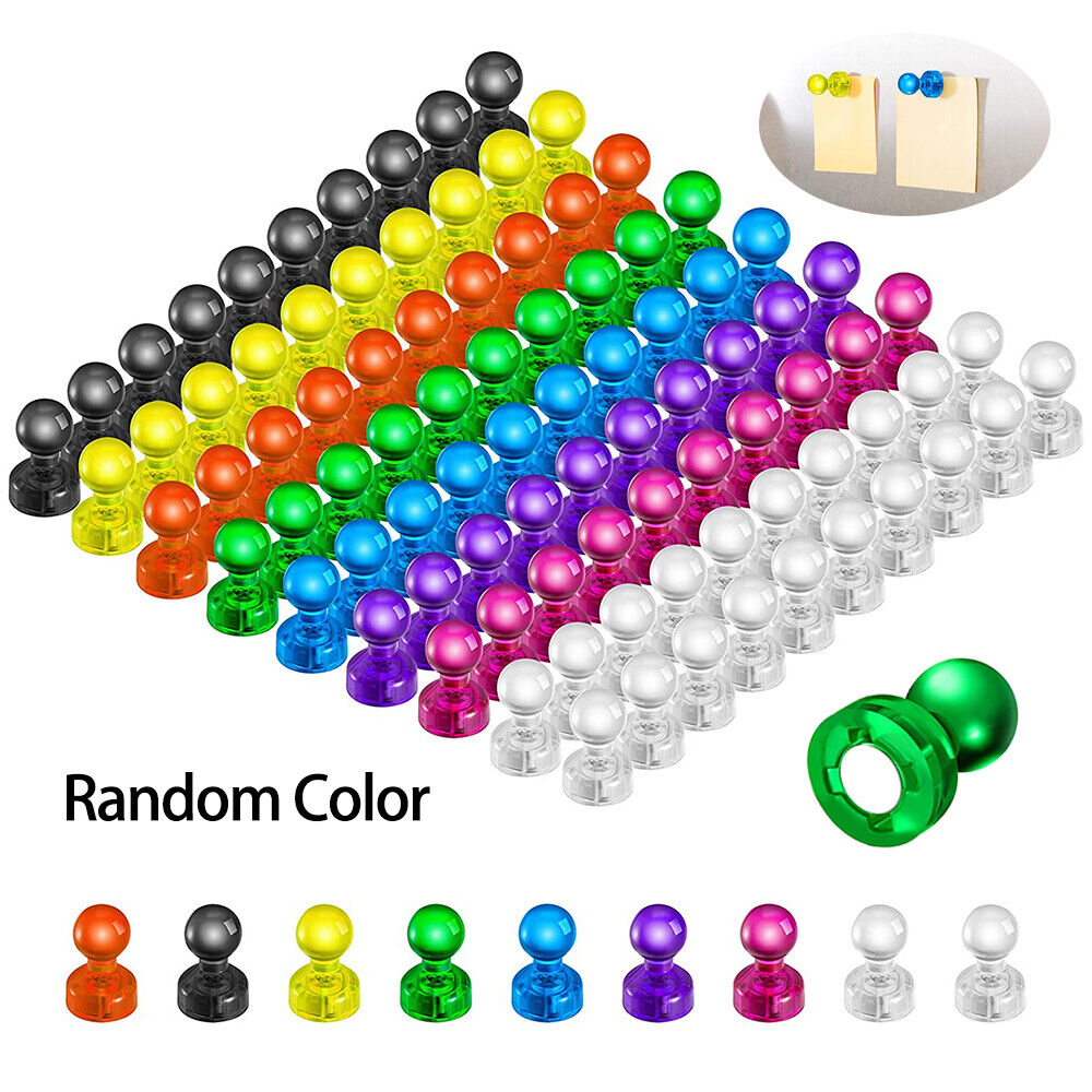 10-60x Push Pin Magnets Thumbtacks Magnets Fridge Whiteboard Magnets O ...