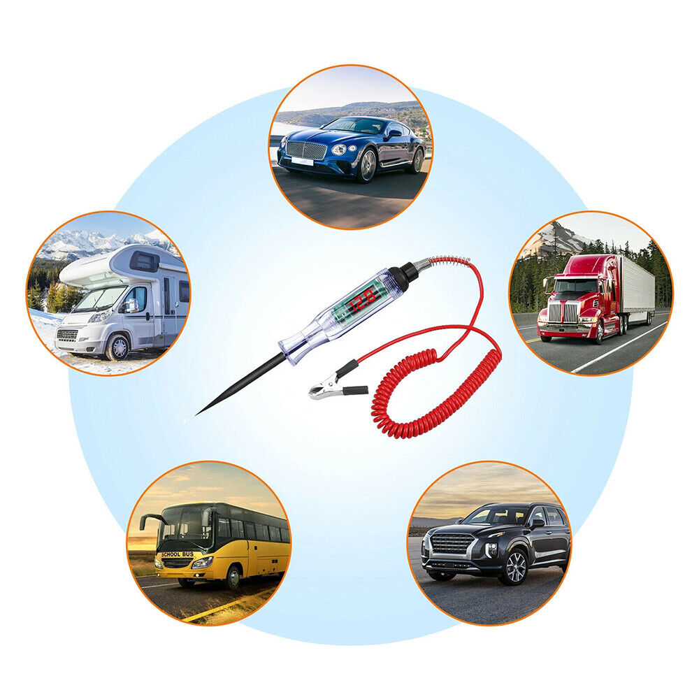 6-24V Digital Electric Circuit LCD Tester Test Light Car Truck Voltage ...