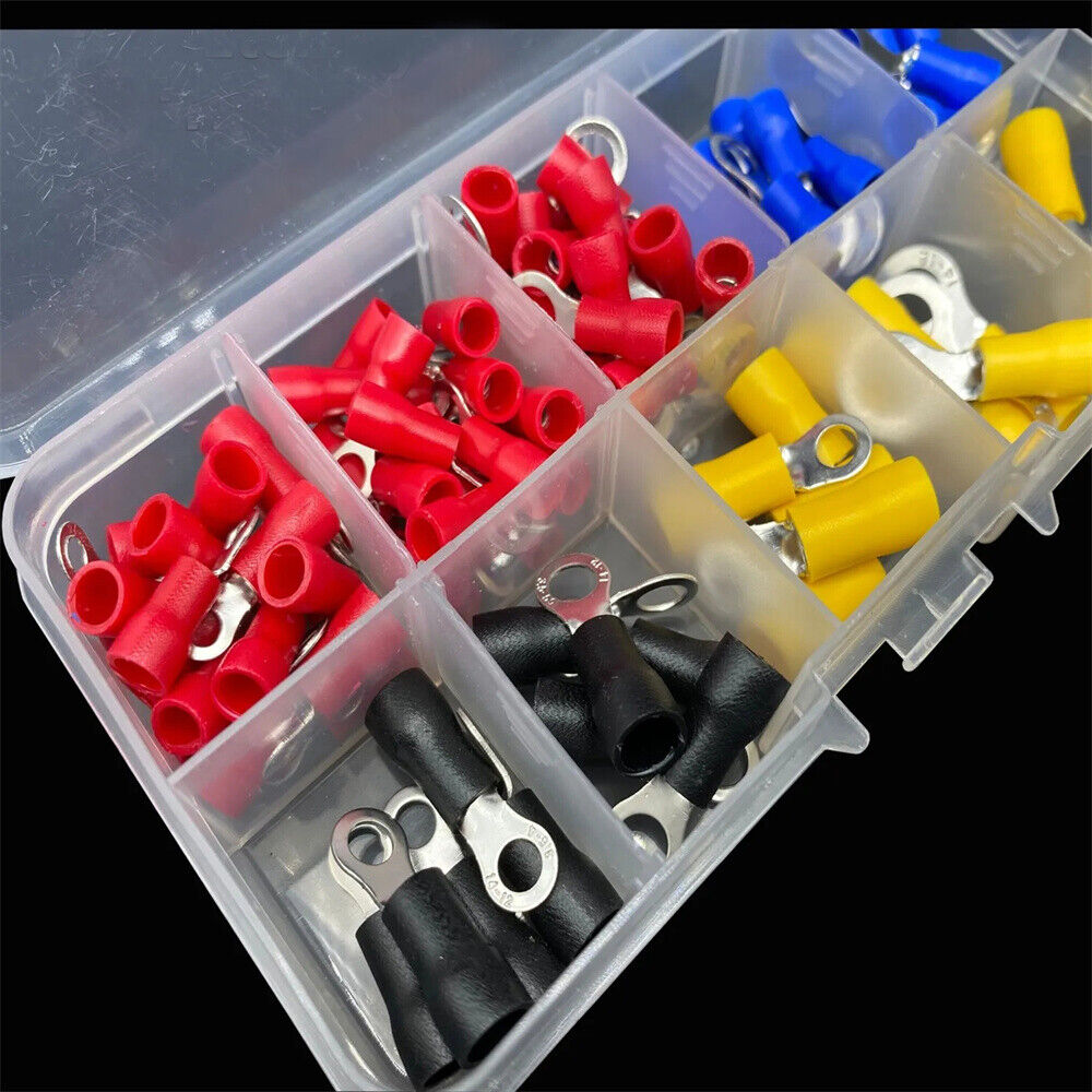 102Pcs Terminal Electrical Crimp Connector Kit Insulated Wire Terminal ...